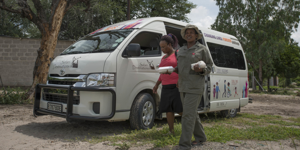 Maun's Tourists Funded Community bus